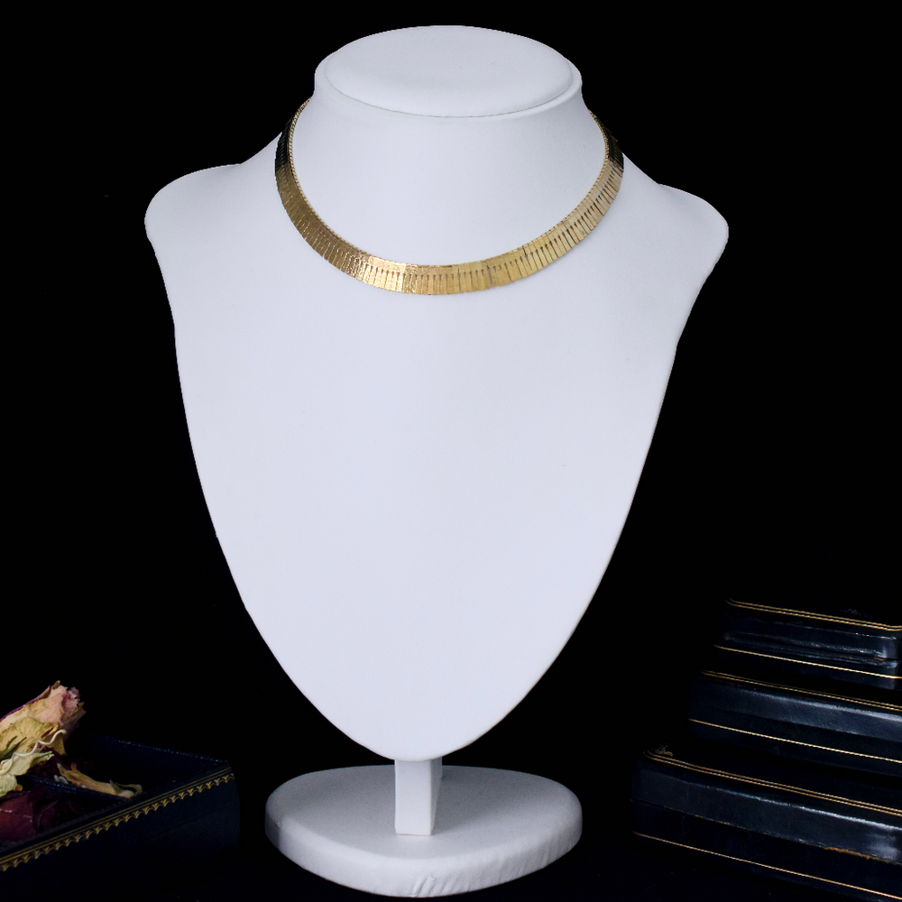 Vintage/Modern 9ct Yellow Gold ‘Cleopatra’ Style Necklace - 24 Grams
